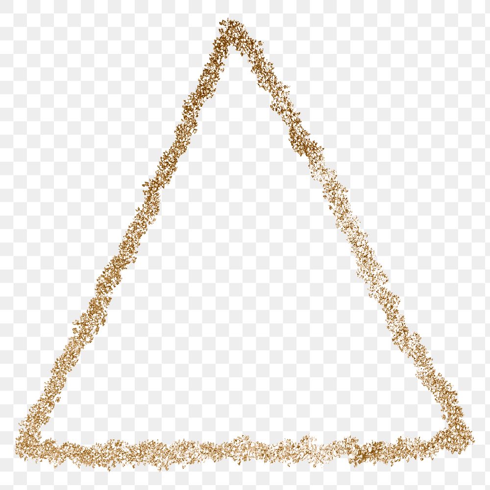 Png gold glitter triangle element | Free PNG - rawpixel