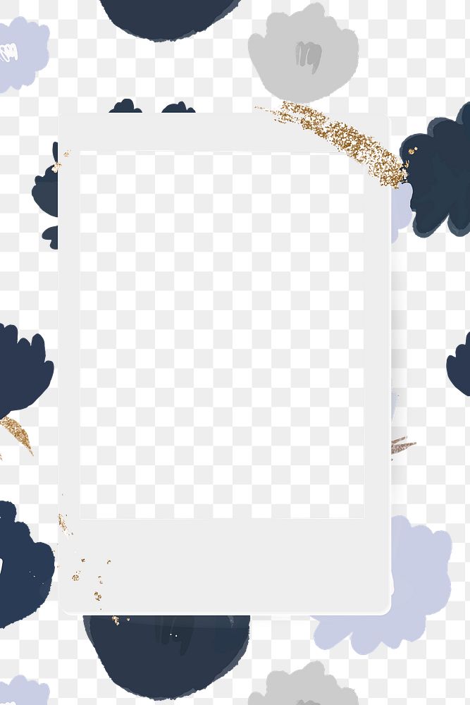 Instant camera frame pngflower doodle | Free PNG - rawpixel