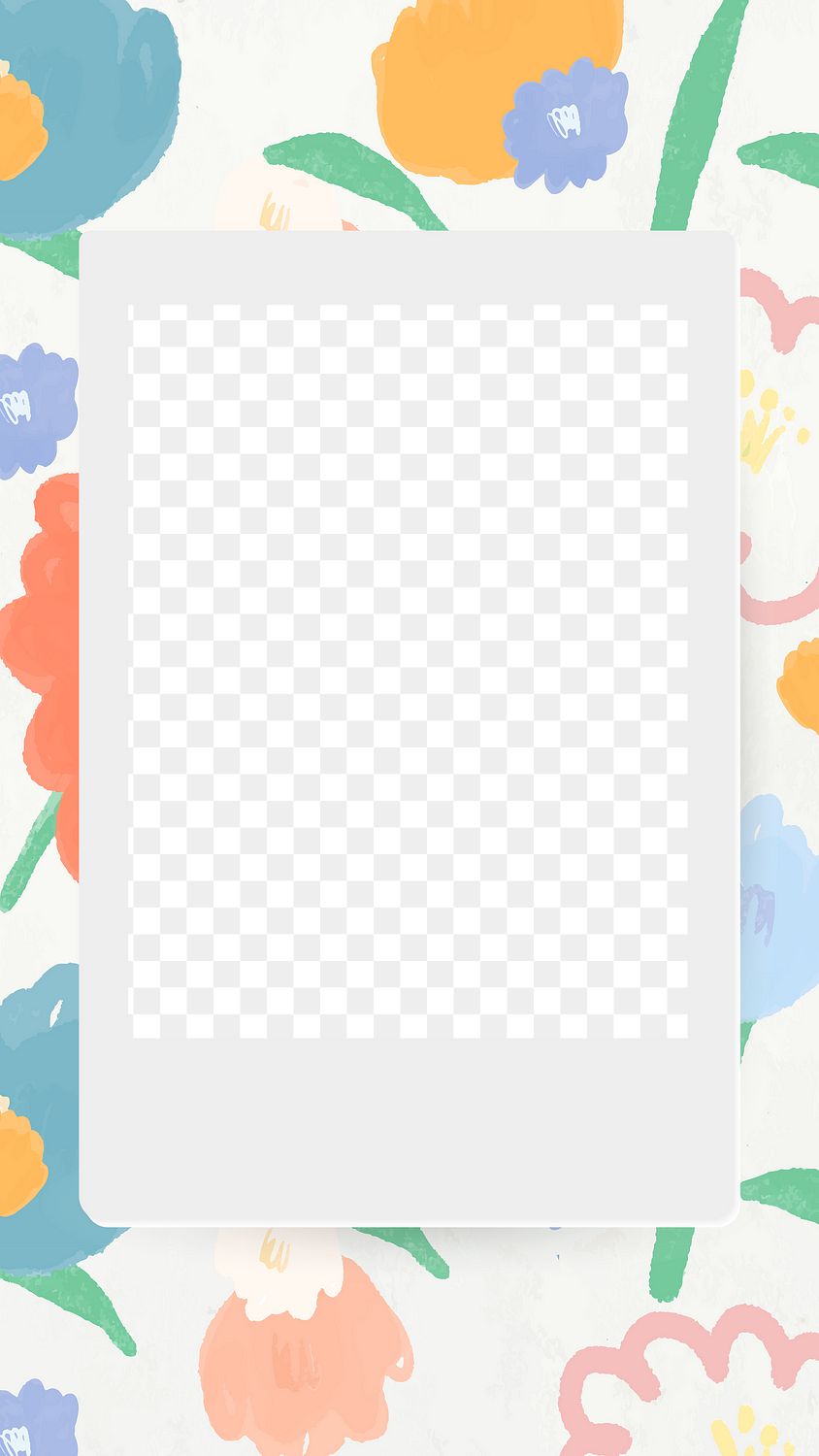 Instant camera frame png flower | Premium PNG - rawpixel