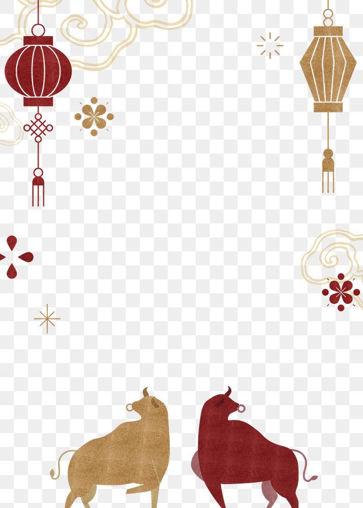 Lunar New Year png frame | Premium PNG - rawpixel