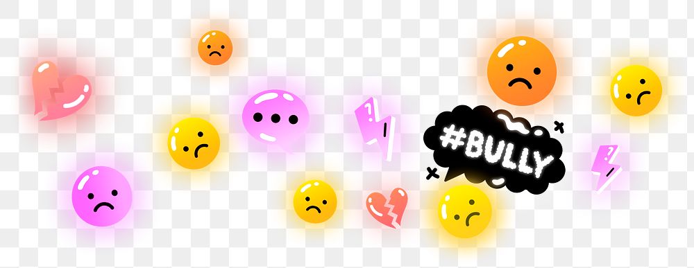 #BULLY sad icons png cyberbully | Premium PNG Sticker - rawpixel