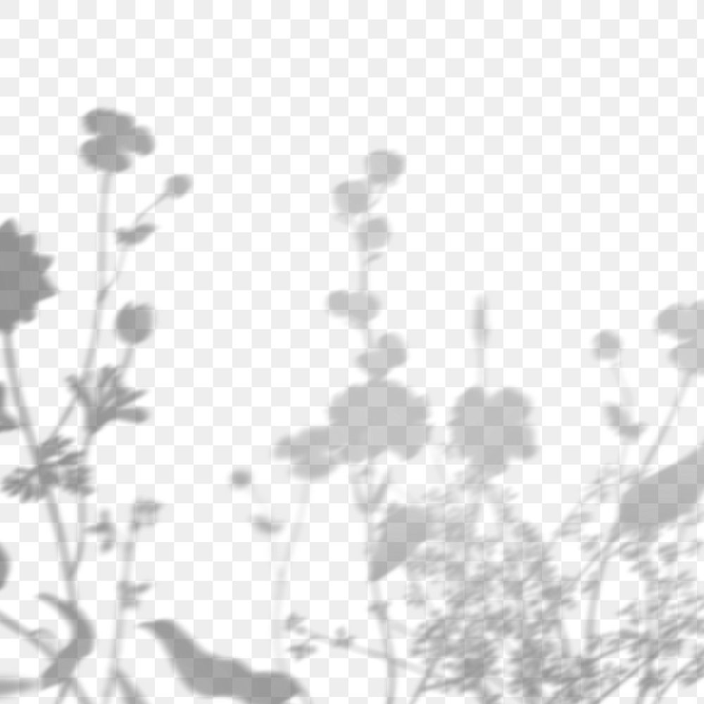 PNG floral field shadow design | Free PNG - rawpixel
