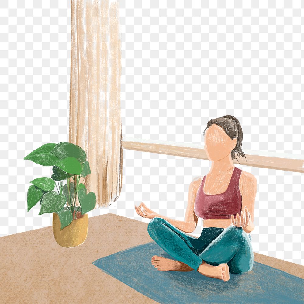 PNG yoga transparent background color | Free PNG Sticker - rawpixel