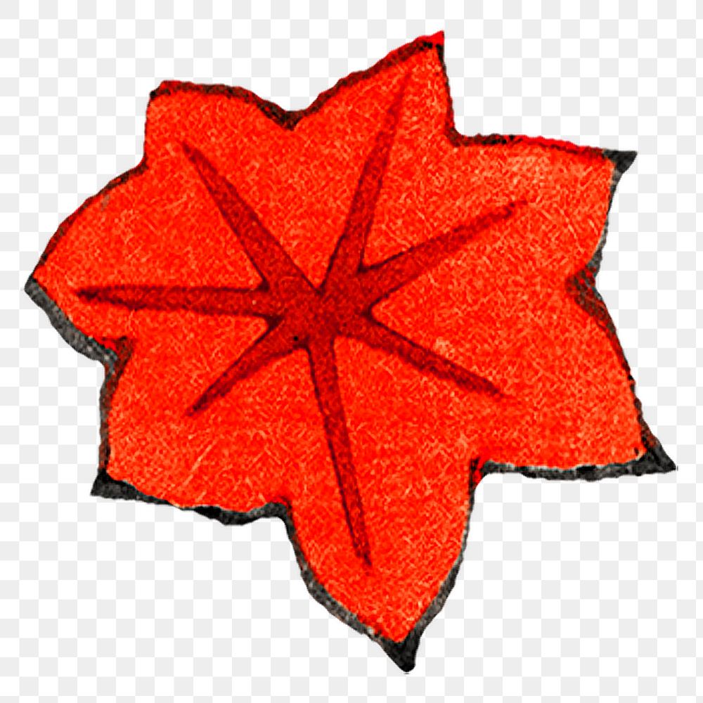 Vintage Japanese maple leaf png | Free PNG Sticker - rawpixel