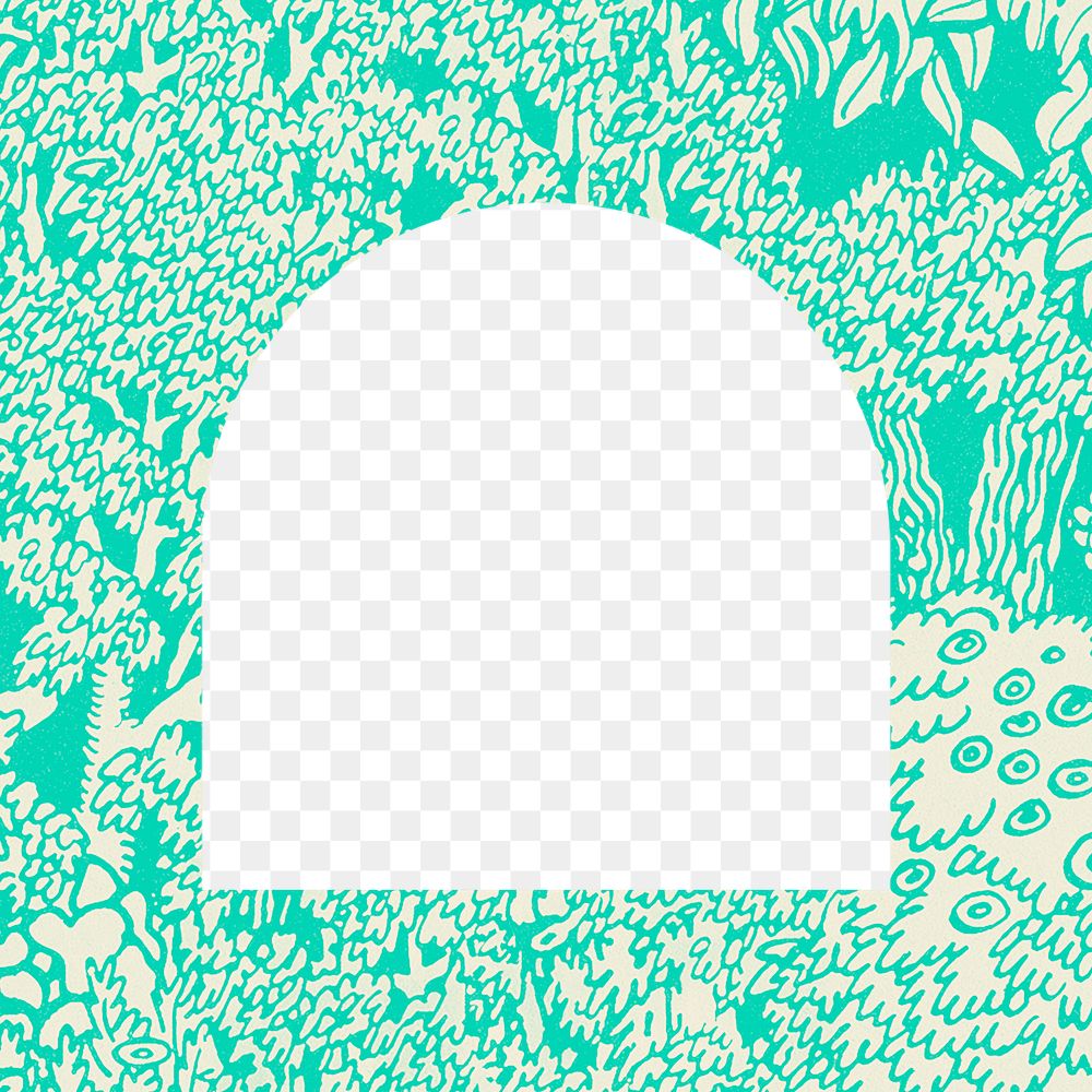 Arch png frame with border | Free PNG - rawpixel