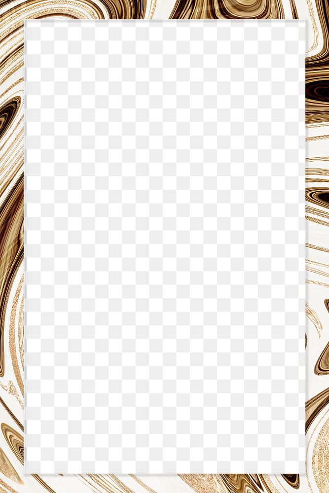 Liquid marble frame png in gold | Free PNG - rawpixel