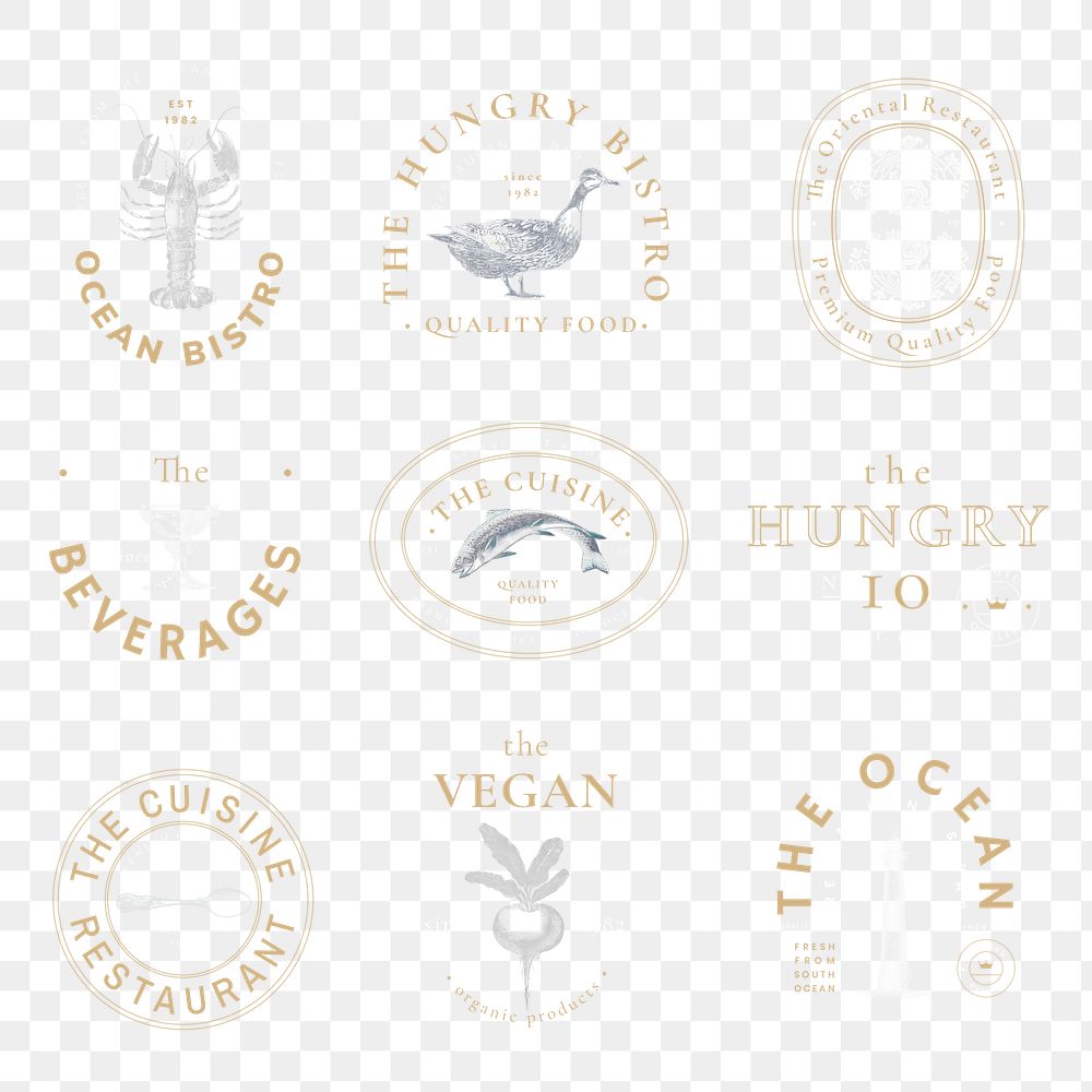 Aesthetic logo png for restaurant | Premium PNG - rawpixel