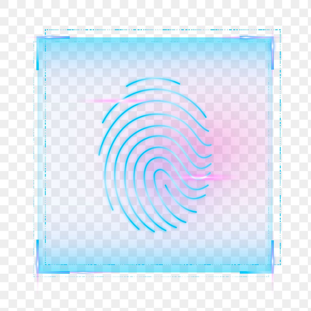 Fingerprint biometric scan png cyber | Premium PNG Sticker - rawpixel