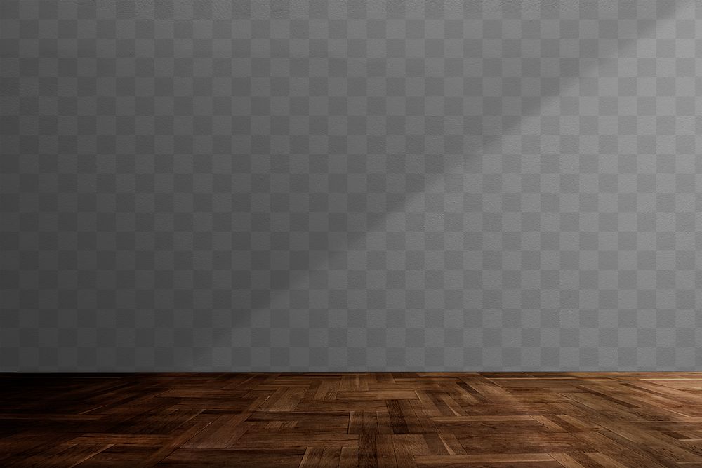 Wall transparent mockup png with wooden | Premium PNG - rawpixel