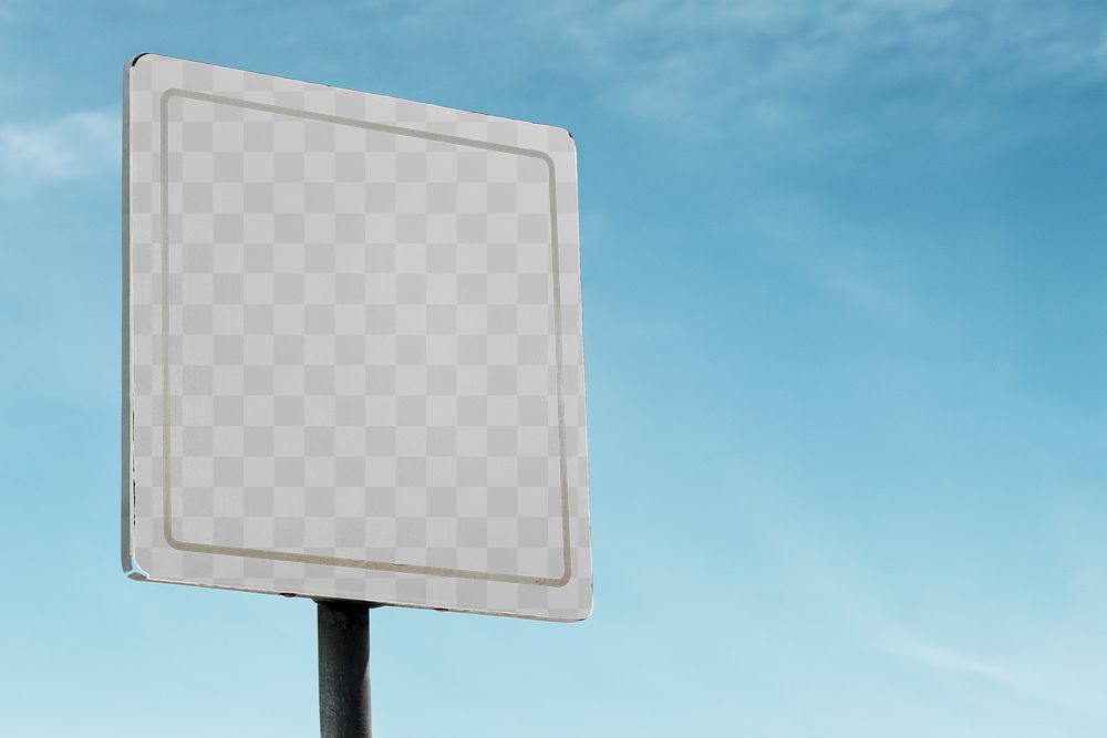 Square street sign mockup png | Free PNG - rawpixel