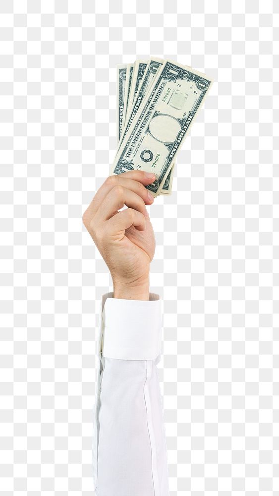 Png Hand holding money mockup | Premium PNG Sticker - rawpixel