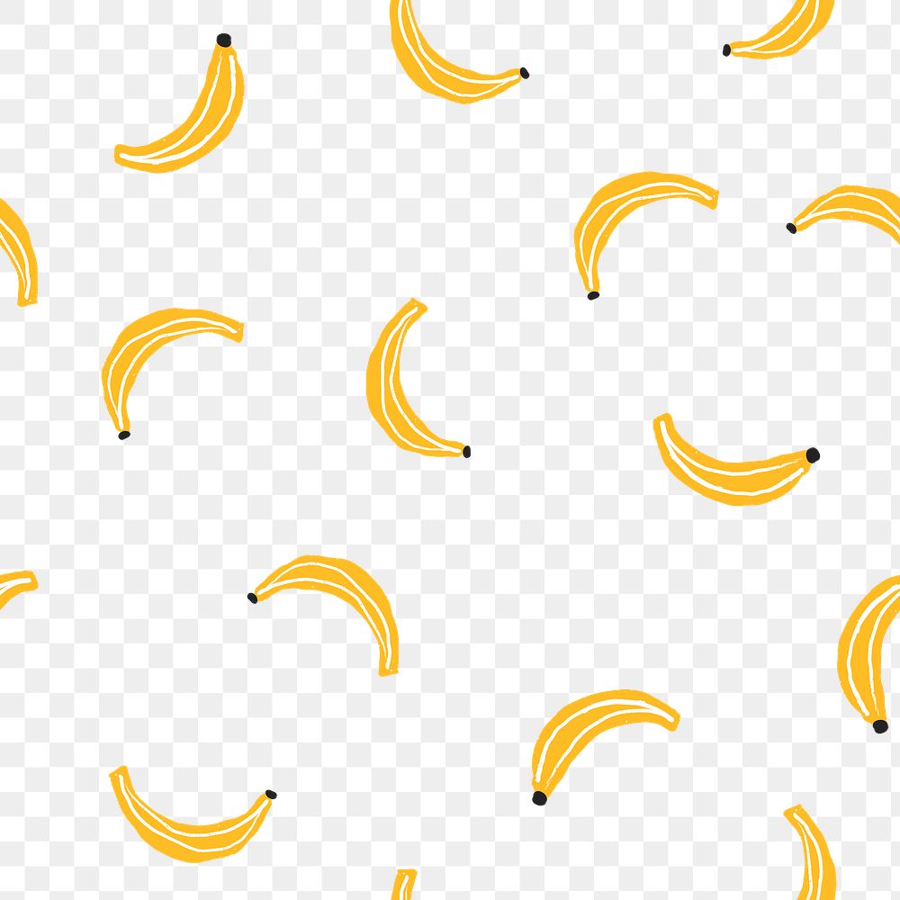 Banana pattern PNG, cute fruit | Premium PNG - rawpixel