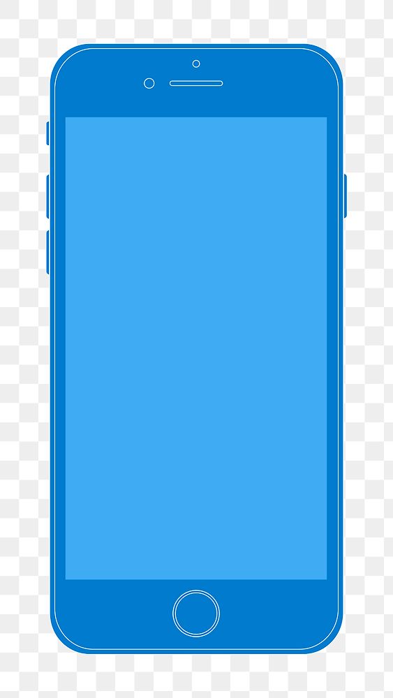 Blue mobile phone png sticker, | Free PNG Sticker - rawpixel