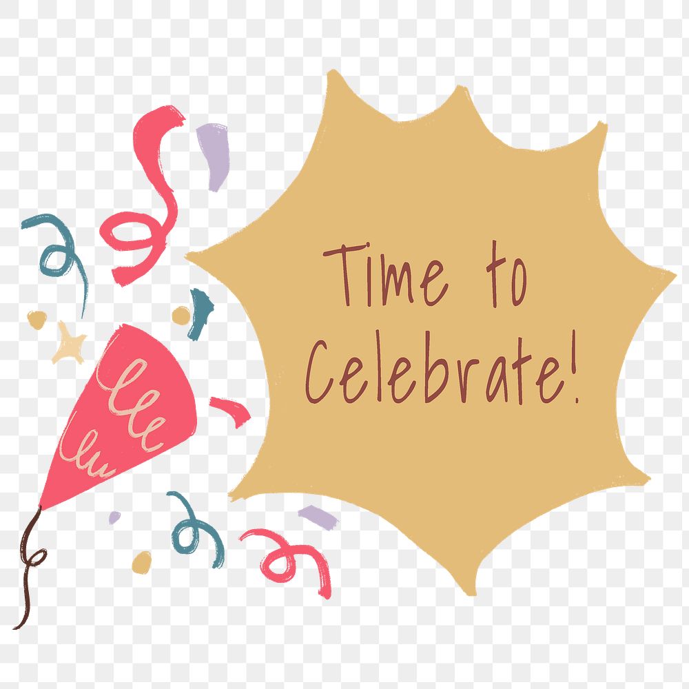 Party PNG, party sticker, time | Premium PNG Sticker - rawpixel