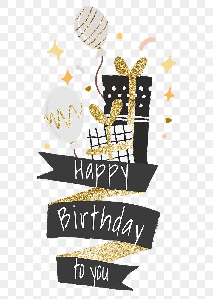 Birthday PNG sticker, celebration illustration | Premium PNG Sticker ...