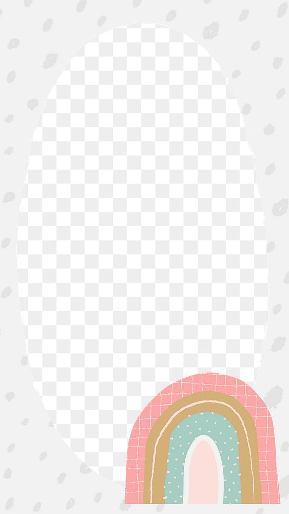 Rainbow frame PNG clipart, doodle | Premium PNG - rawpixel