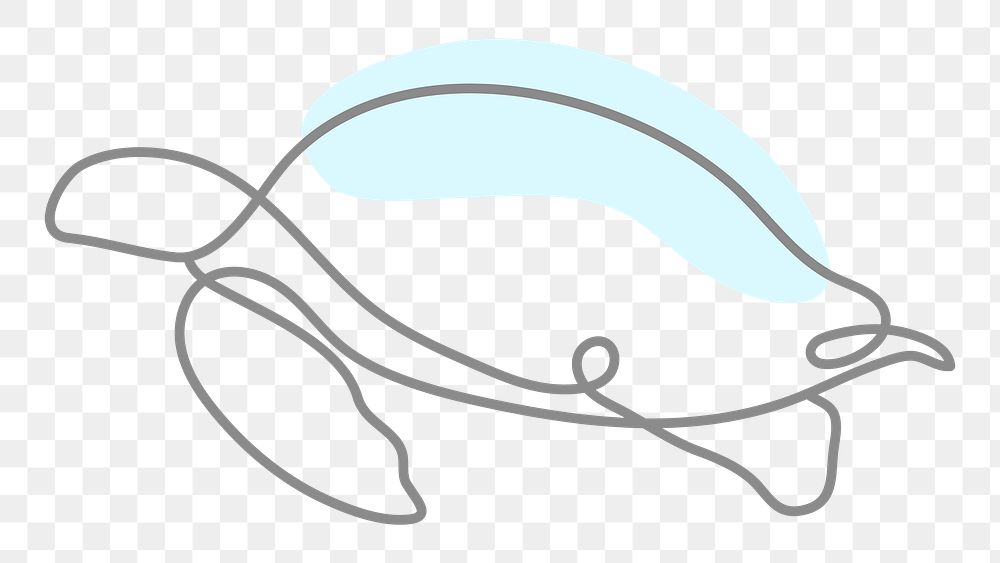 Turtle png sticker, line art | Premium PNG Sticker - rawpixel