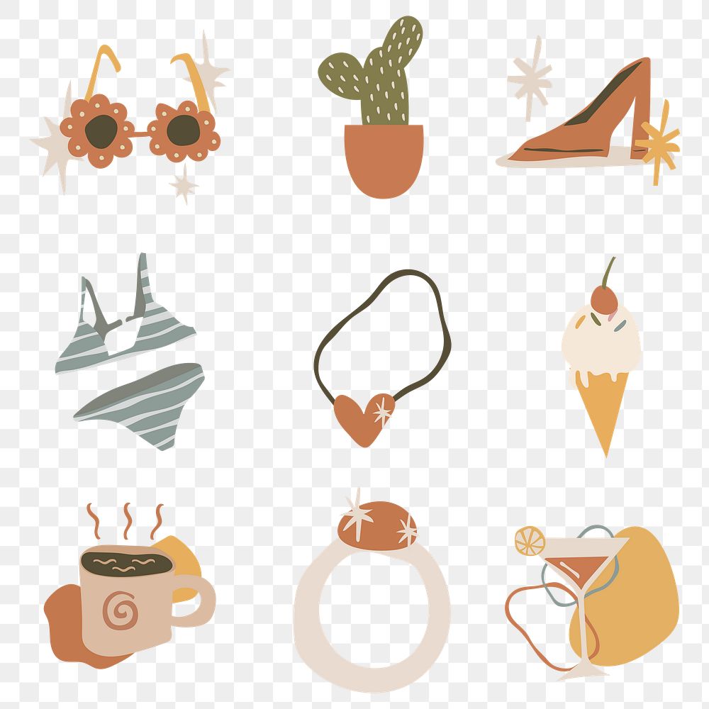 Cute feminine sticker png transparent, | Premium PNG - rawpixel