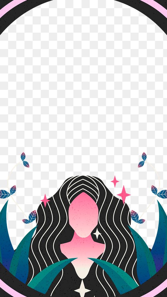 Spiritual woman png frame, transparent | Premium PNG - rawpixel