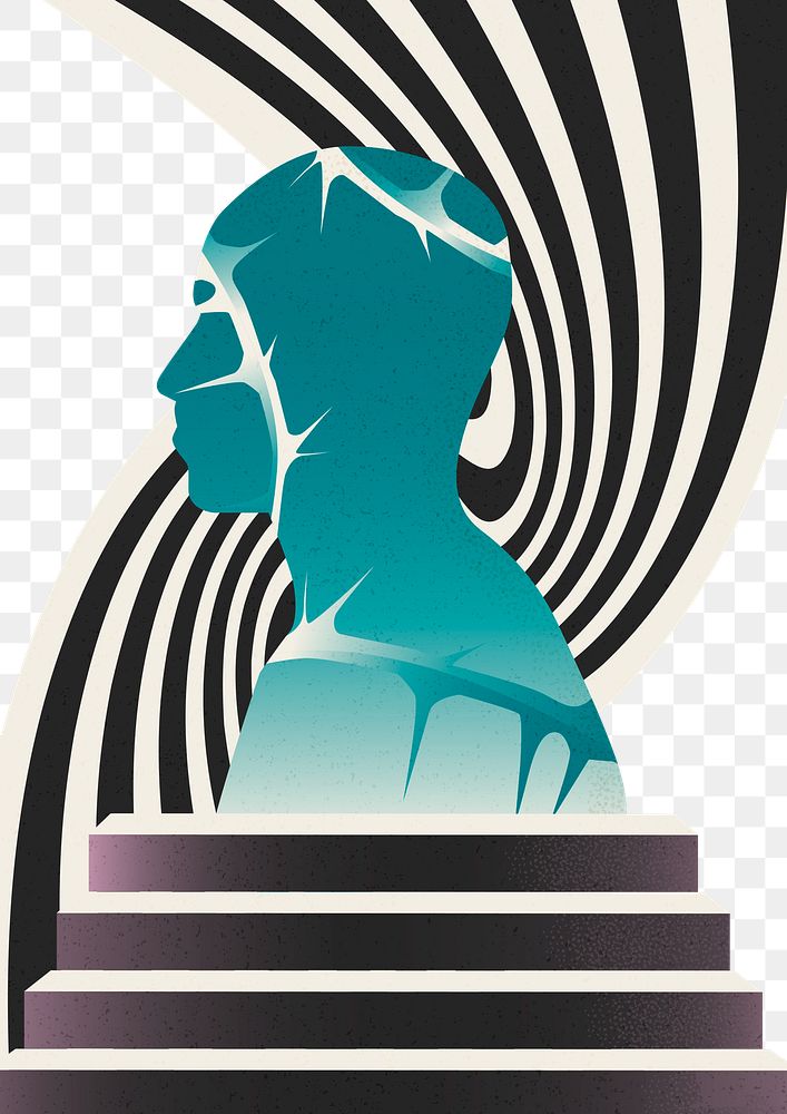 Depression & distorted reality png | Free PNG Sticker - rawpixel