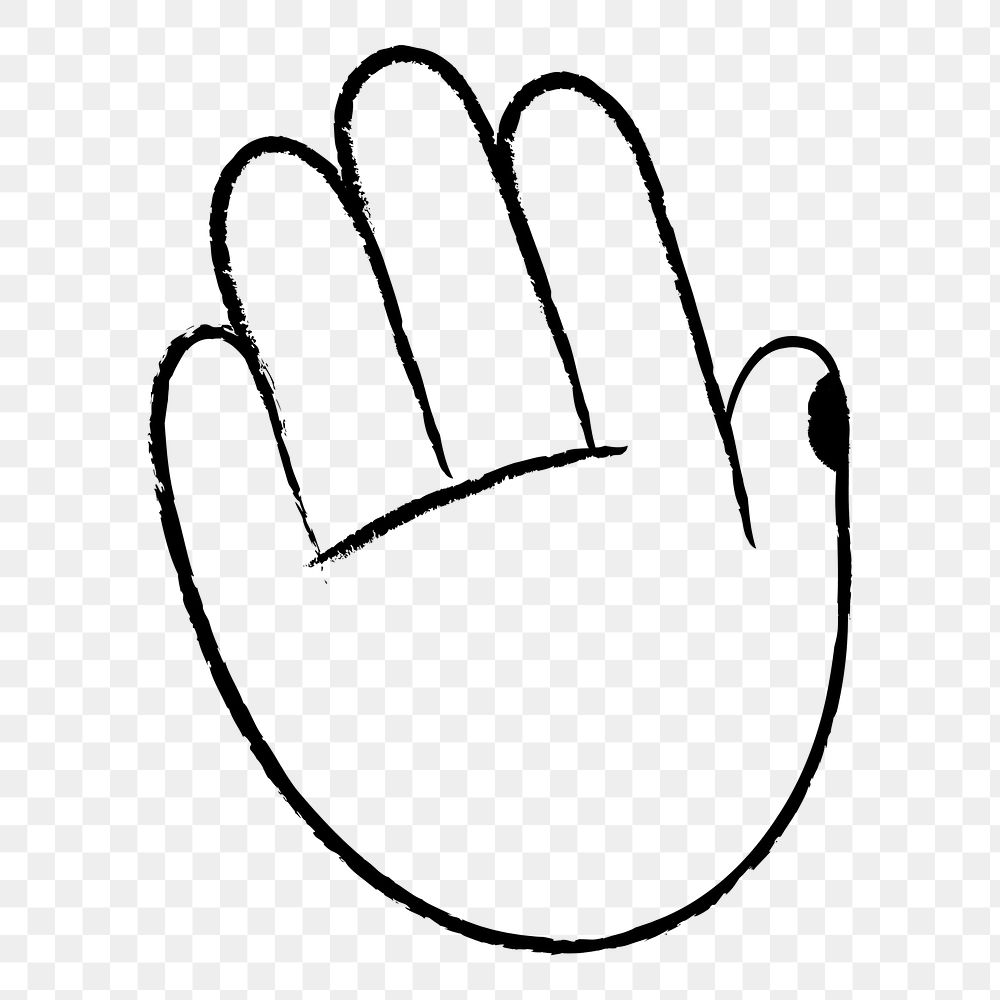 Hand palm png sticker, cute | Free PNG - rawpixel