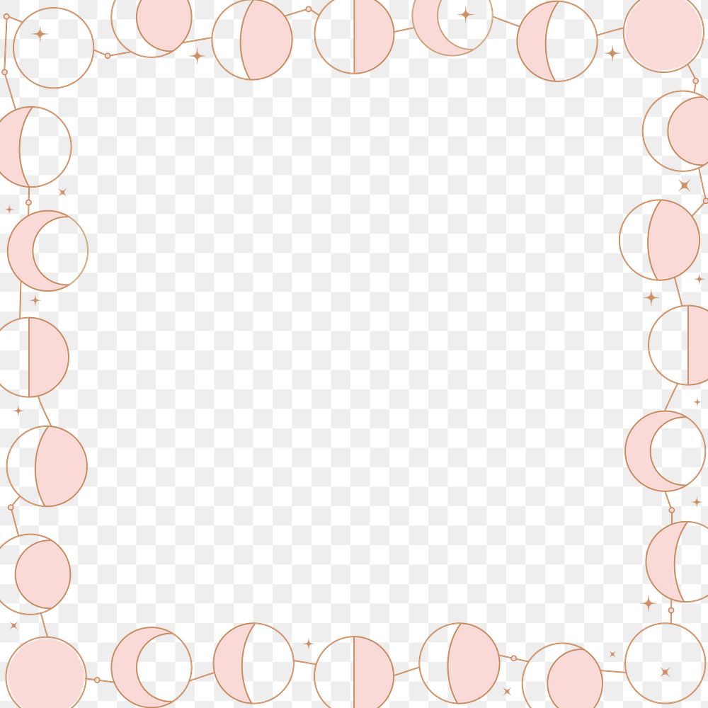 Moon png frame, pastel collage | Premium PNG - rawpixel