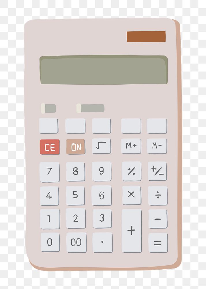 Calculator png clipart, finance, accounting | Premium PNG Sticker ...
