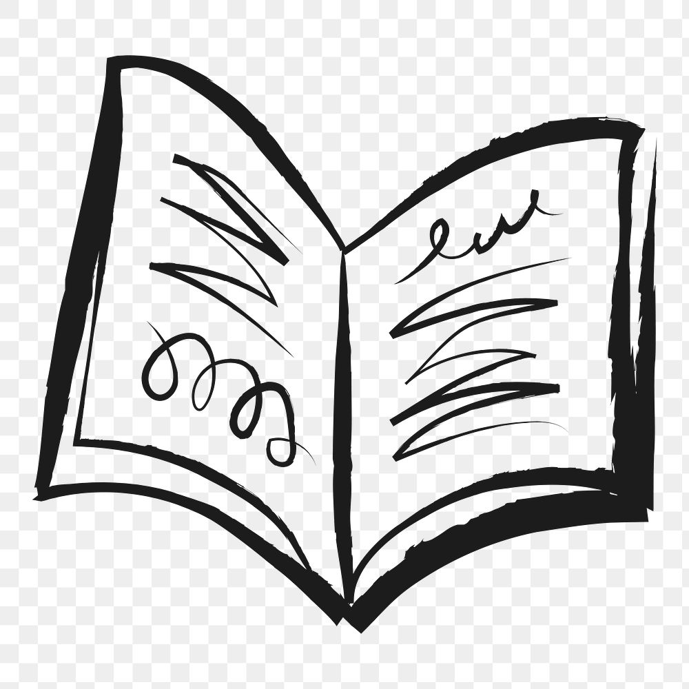 Open book png sticker, cute | Free PNG - rawpixel