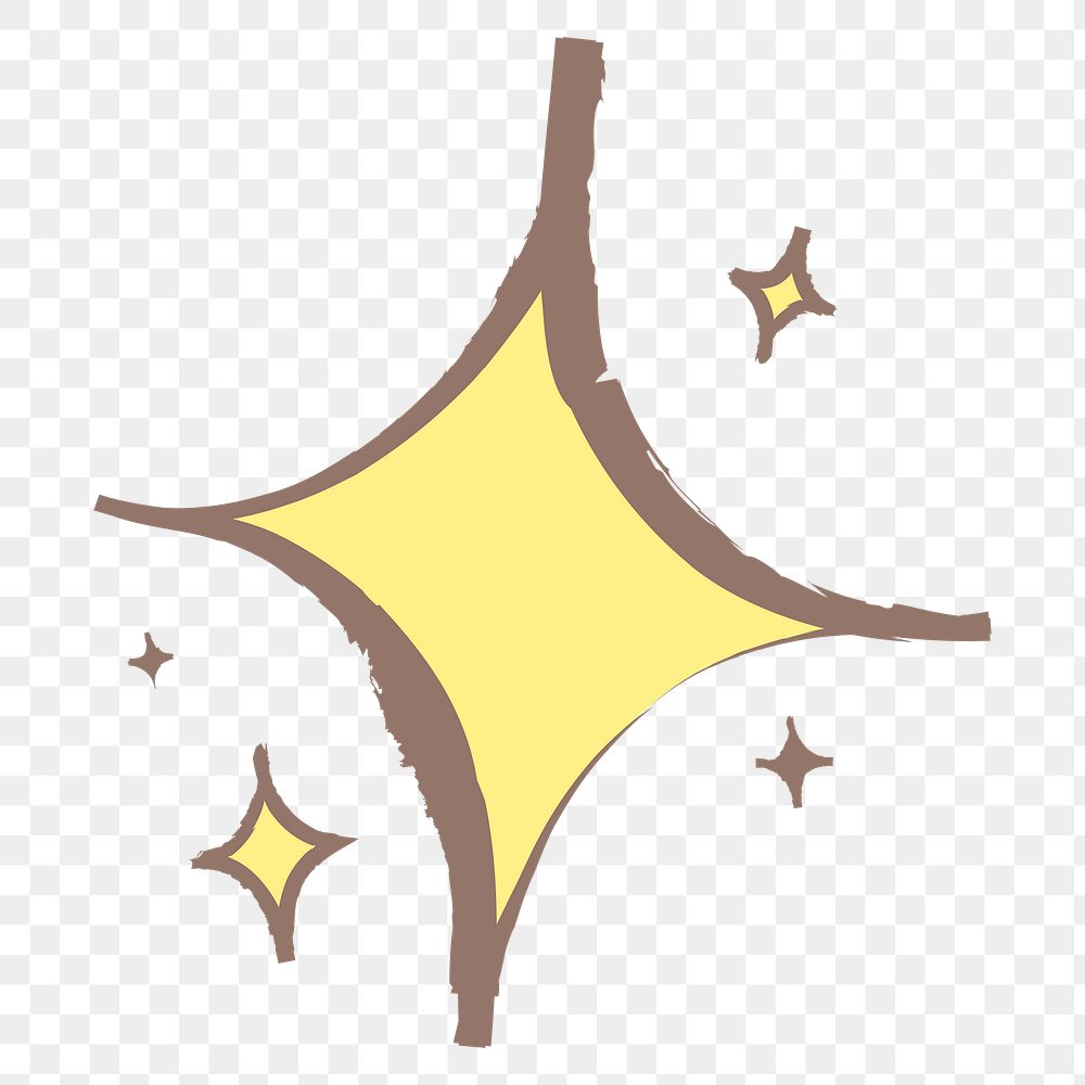 Sparkle png sticker, pastel doodle | Free PNG - rawpixel