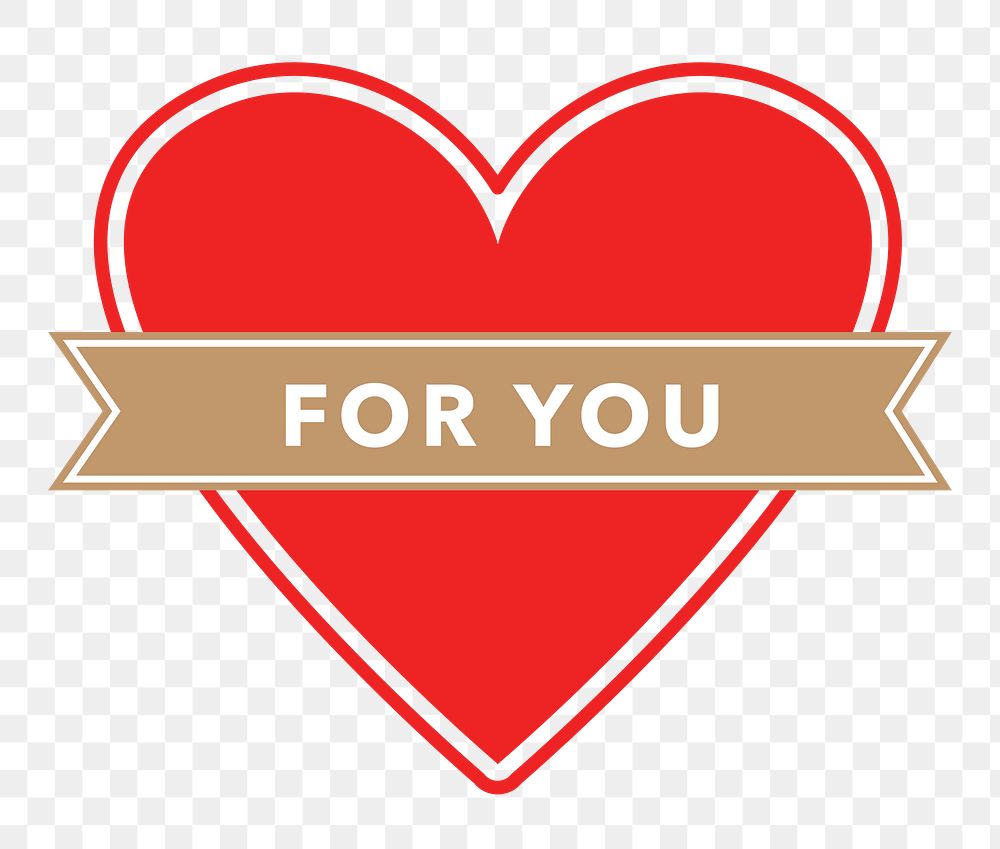 For You png Valentine’s day | Premium PNG Sticker - rawpixel