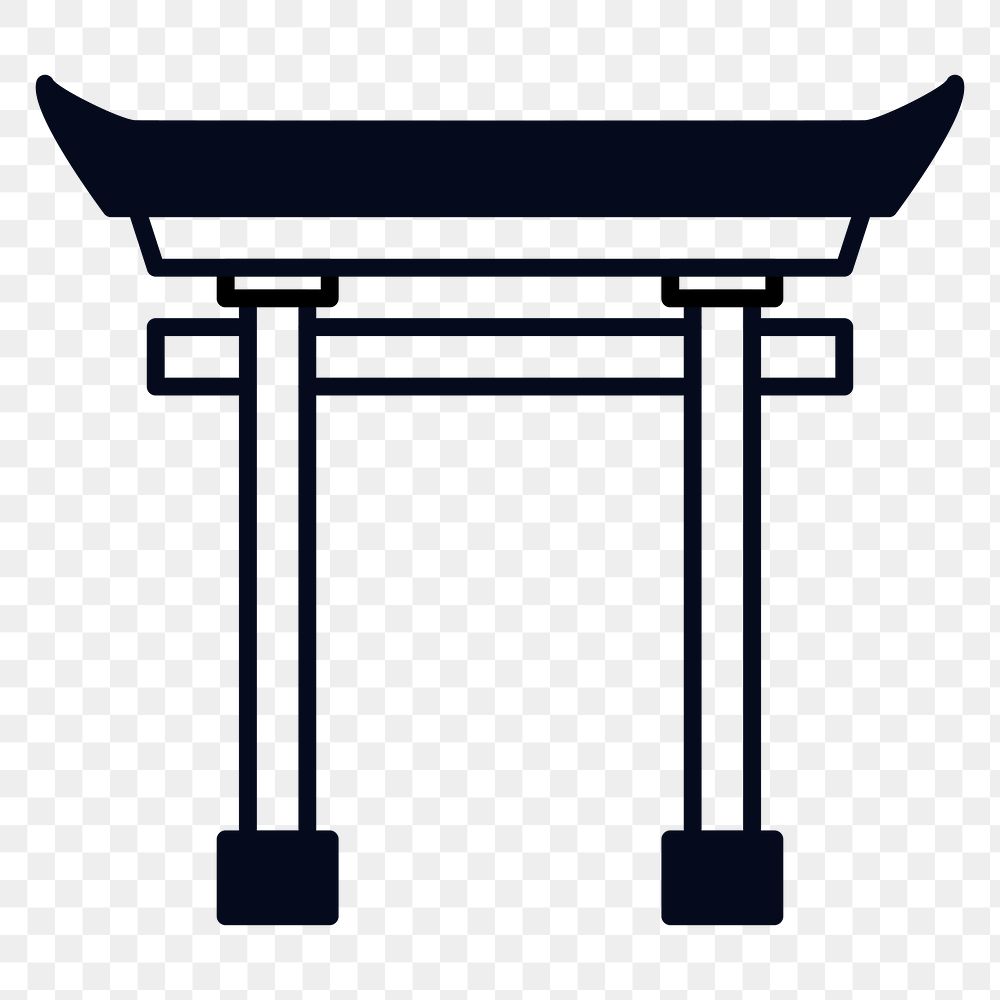 Japanese Torii gate design element | Free PNG Sticker - rawpixel
