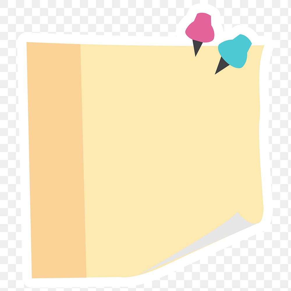 Yellow reminder note sticker design | Premium PNG Sticker - rawpixel