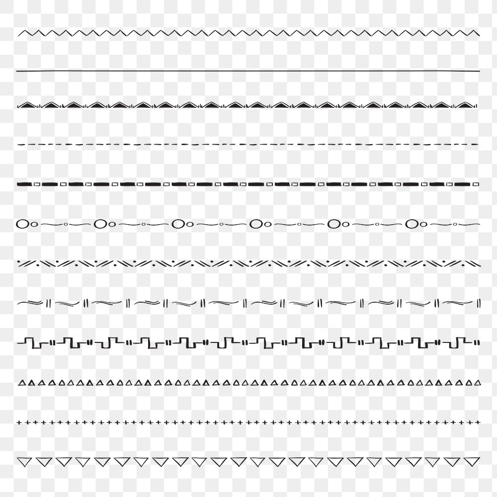 Png doodle hand drawn divider | Premium PNG - rawpixel