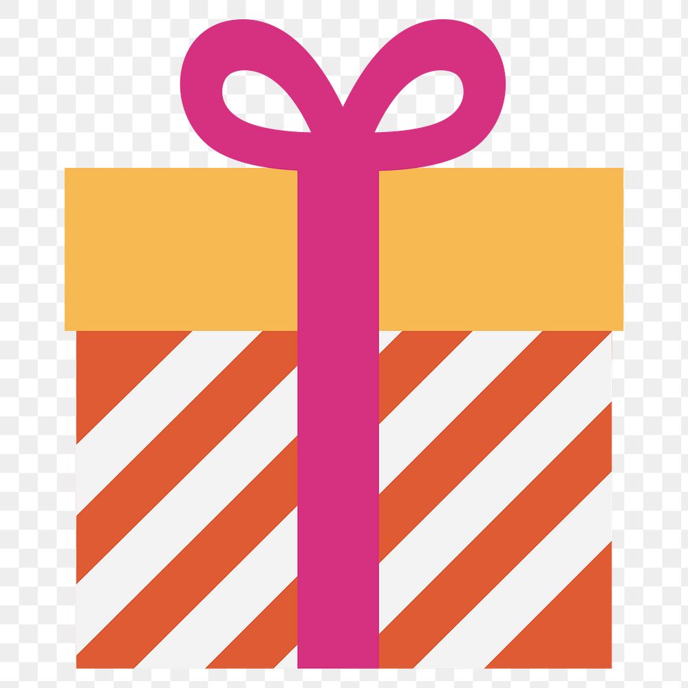 Gift box design element transparent | Premium PNG Sticker - rawpixel