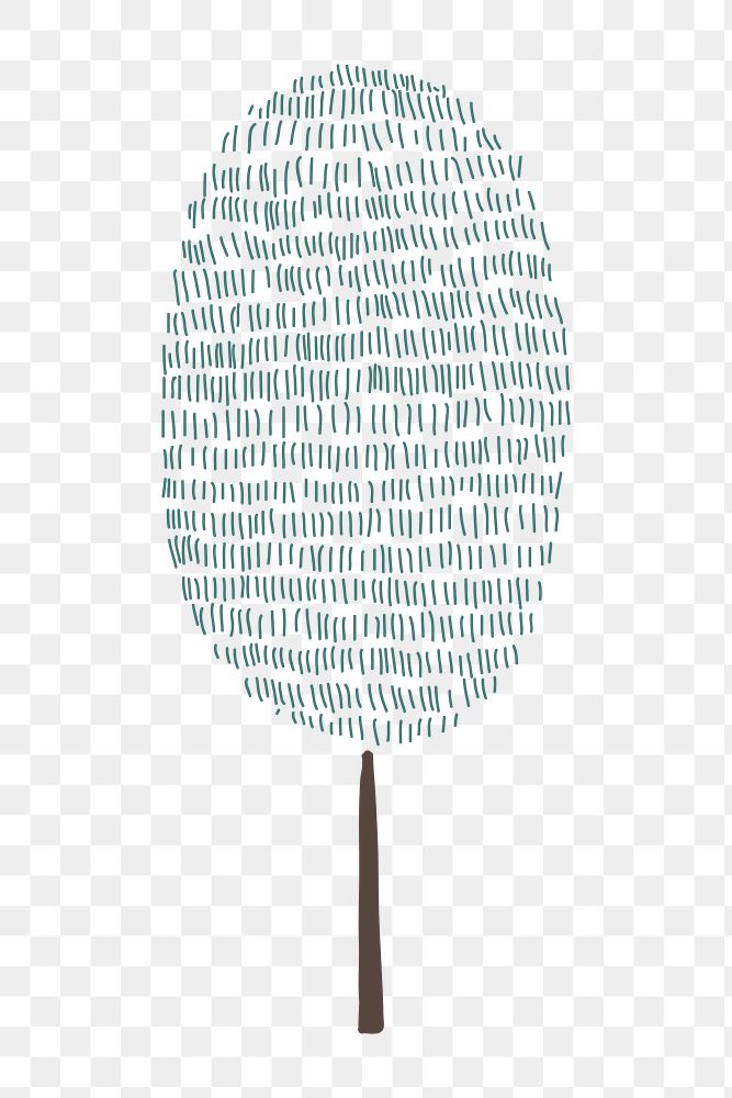 Cute doodle tree sticker design | Free PNG Sticker - rawpixel