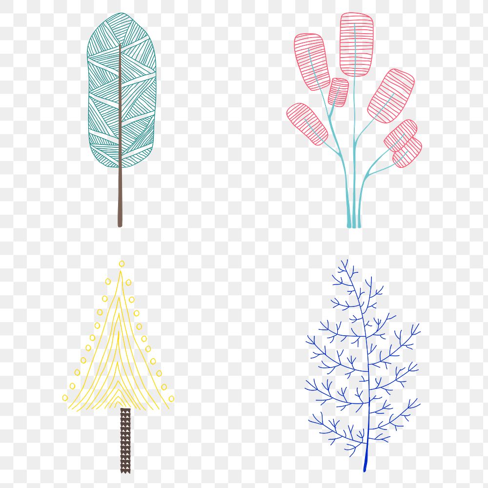 Cute pastel pine tree sticker | Premium PNG - rawpixel