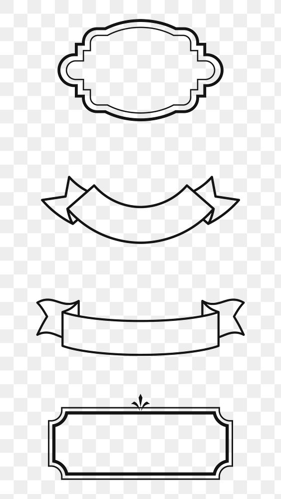 Vintage label collection transparent png | Premium PNG - rawpixel