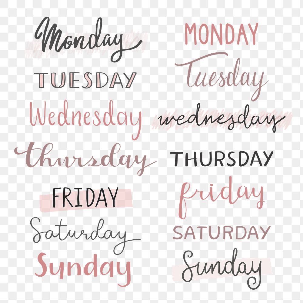 Png everyday lettering on transparent | Premium PNG - rawpixel