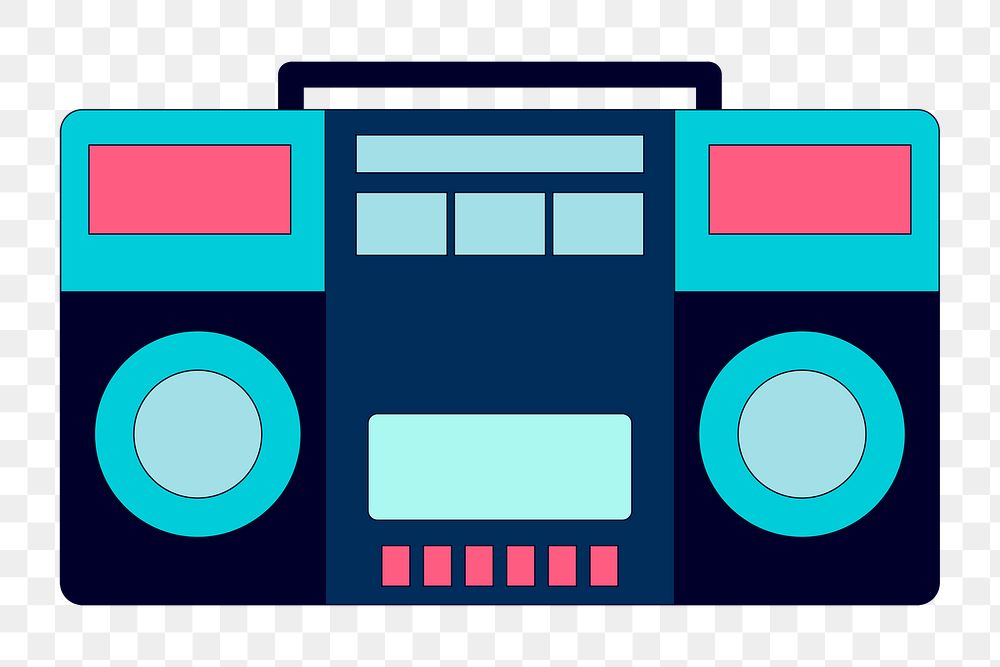Radio icon on transparent vector | Premium PNG Sticker - rawpixel