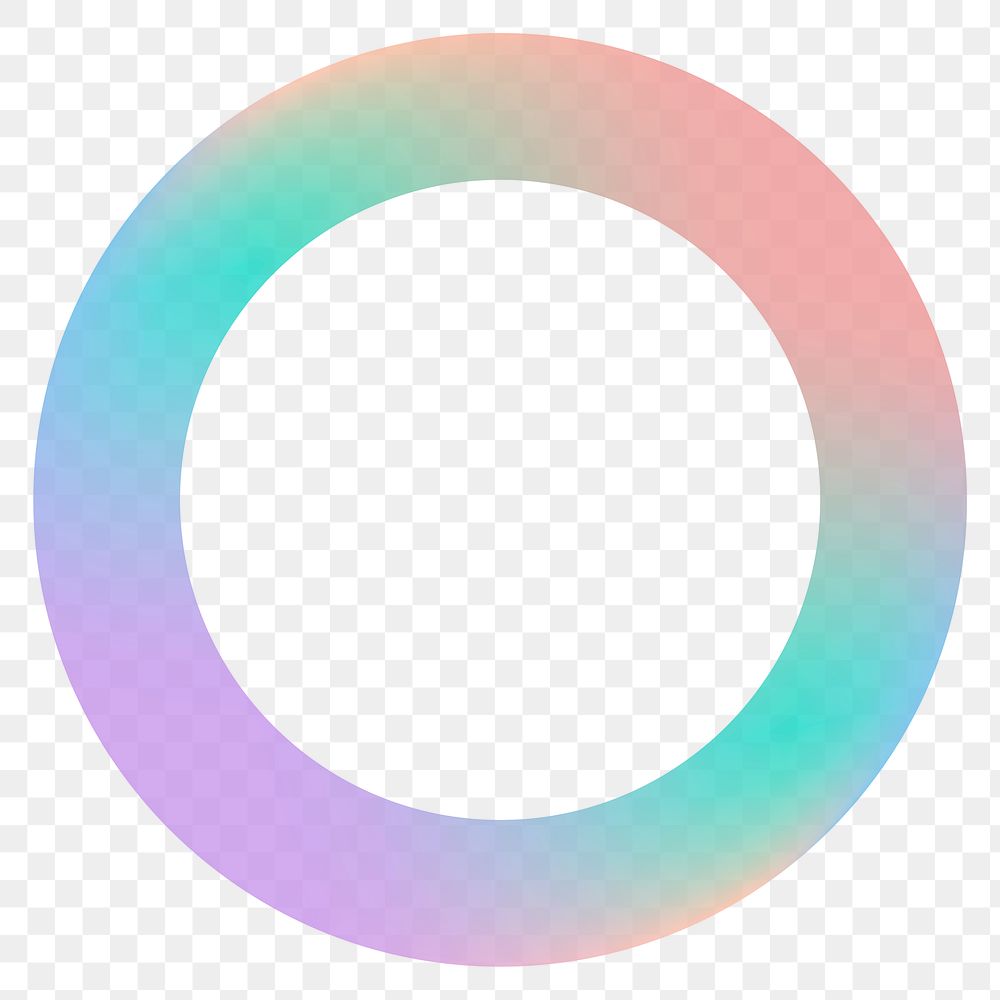Colorful ring gradient element transparent | Premium PNG - rawpixel