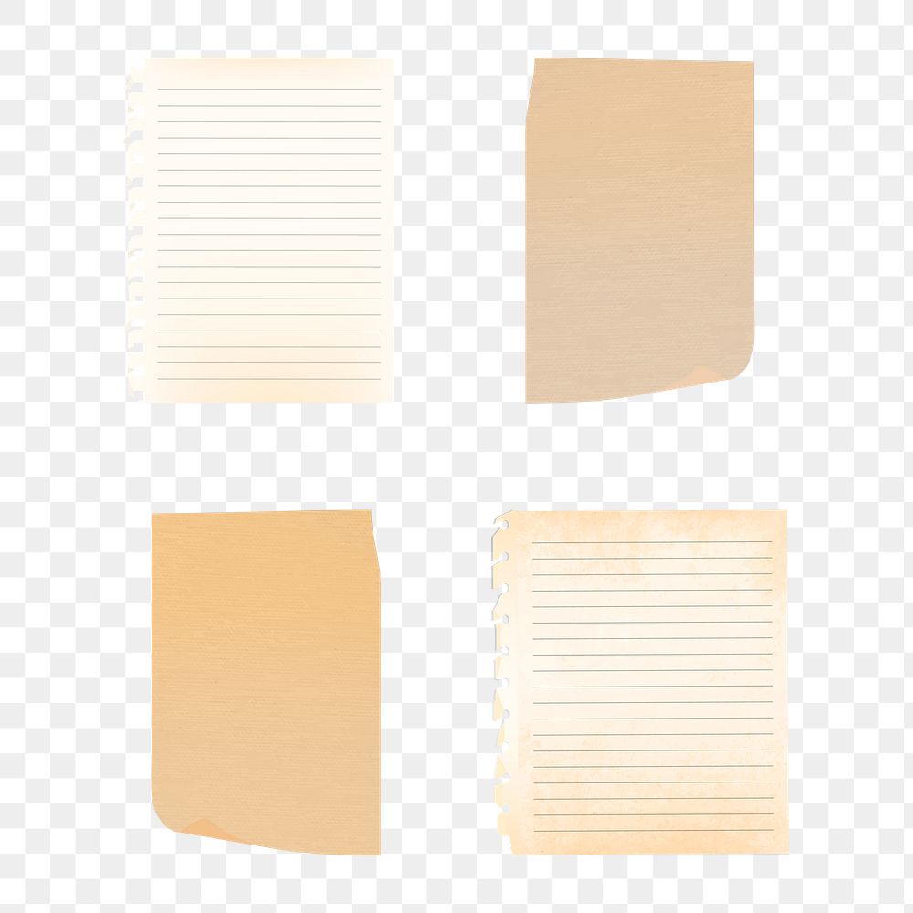 Old paper note collection social | Premium PNG - rawpixel