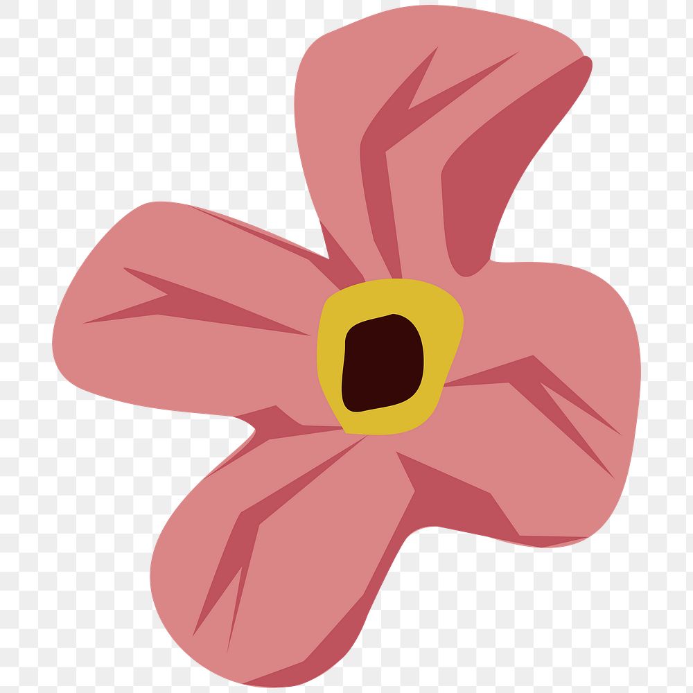 Pink flower element transparent png | Free PNG Sticker - rawpixel
