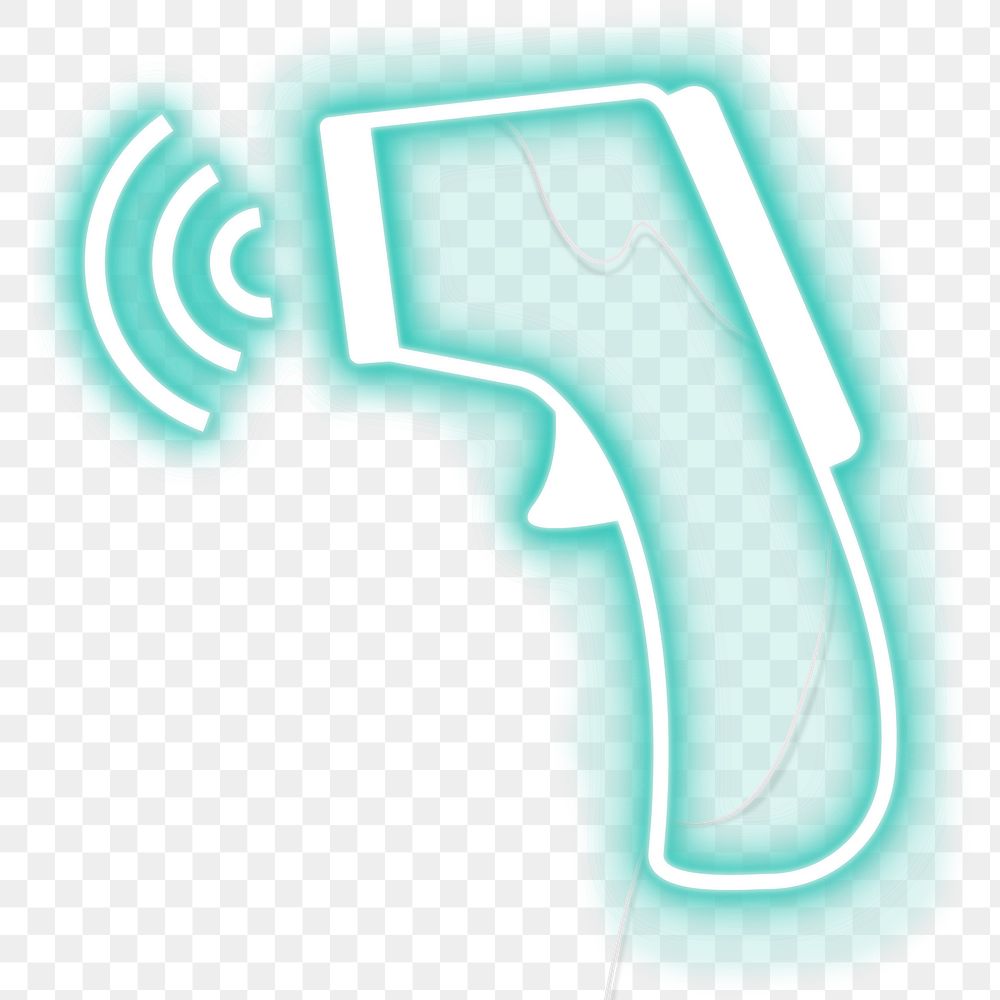 Green thermal thermometer neon sign | Free PNG Sticker - rawpixel