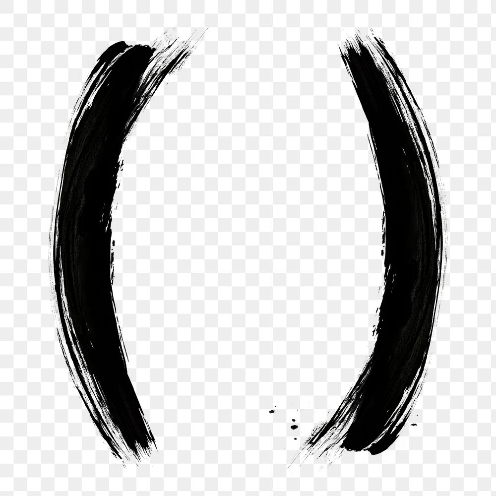 PNG parentheses symbol brush stroke | Free PNG Sticker - rawpixel