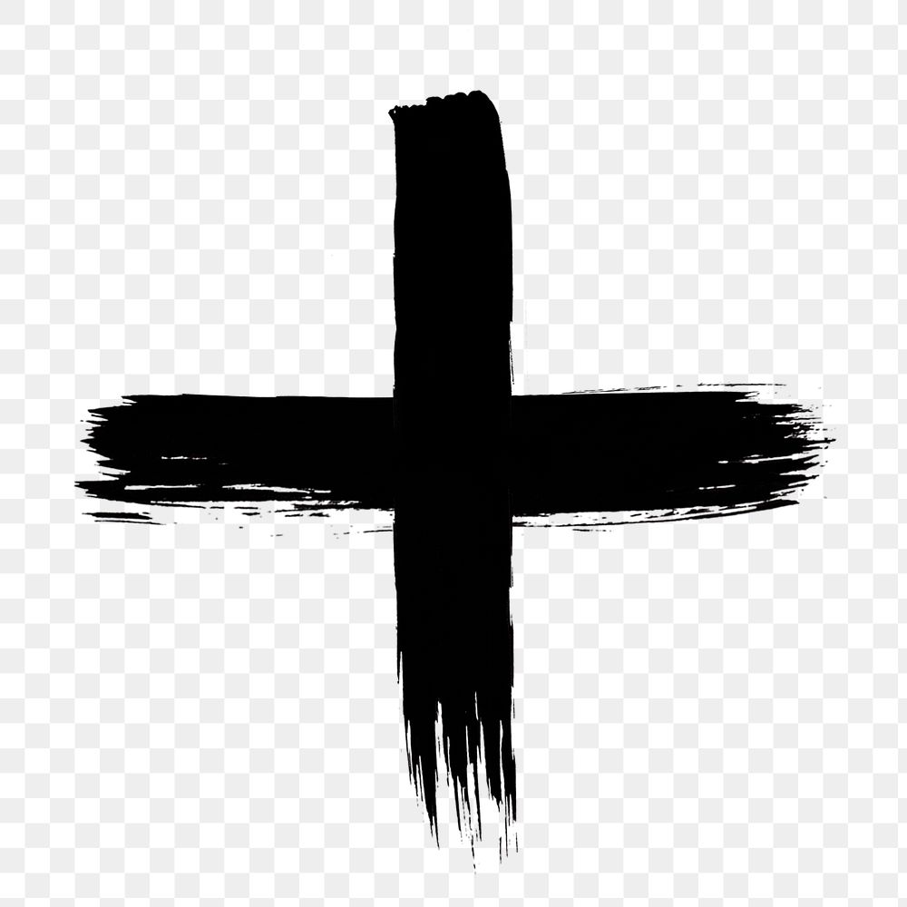 Plus symbol png grunge hand | Premium PNG Sticker - rawpixel