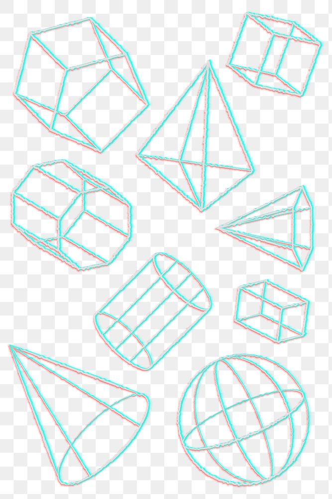 3D geometric shape design element | Premium PNG - rawpixel