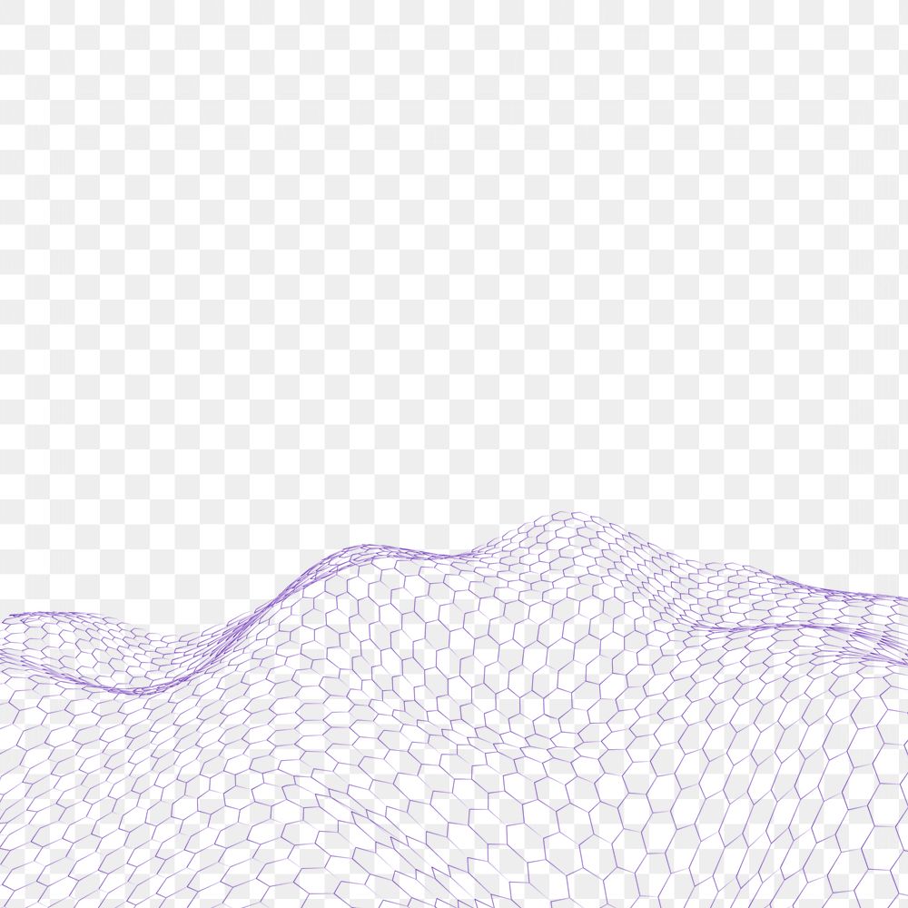 Purple 3D wave pattern design | Free PNG - rawpixel