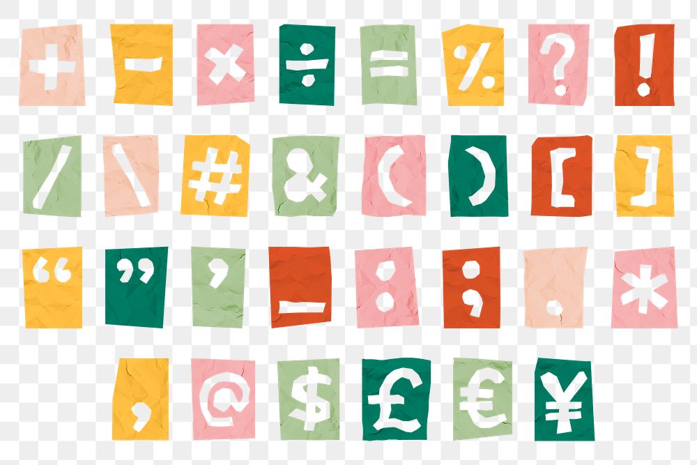 Png punctuation marks symbols typography | Free PNG - rawpixel