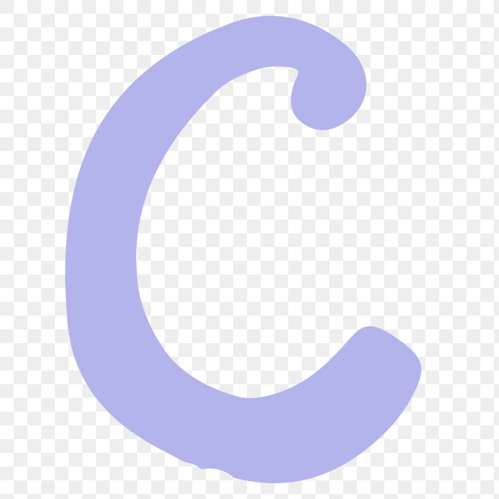 Letter C png doodle typography | Free PNG Sticker - rawpixel