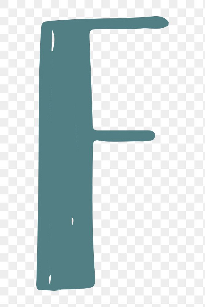 F letter png doodle typography | Free PNG Sticker - rawpixel
